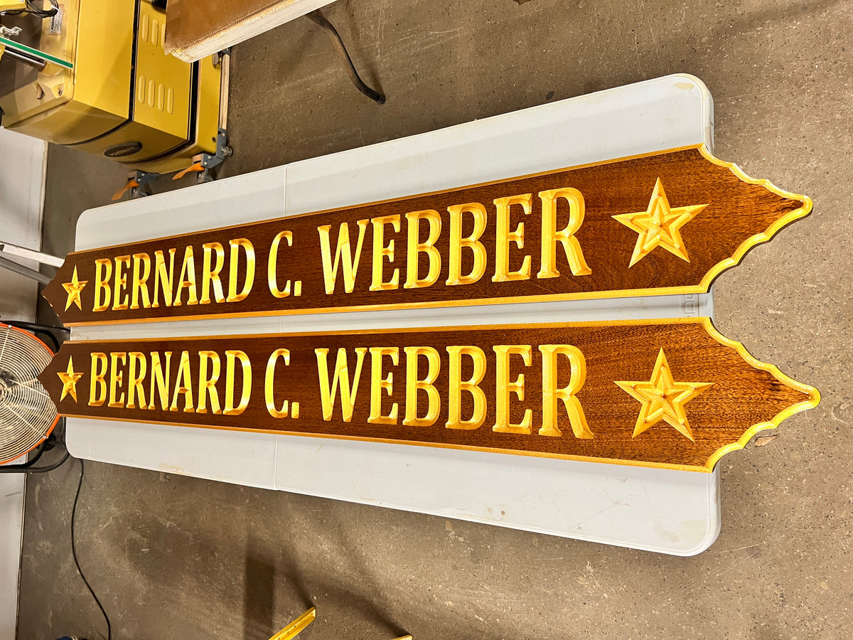 Cutter Name Boards – With The Grain Woodworking CNC