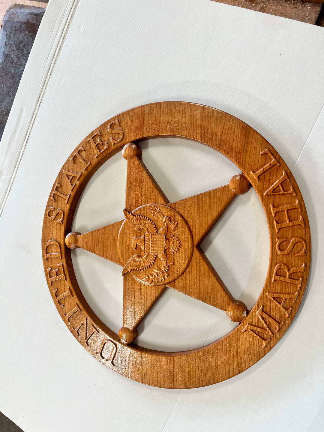 United States Marshal Service 3D Wooden Badge – With The Grain ...