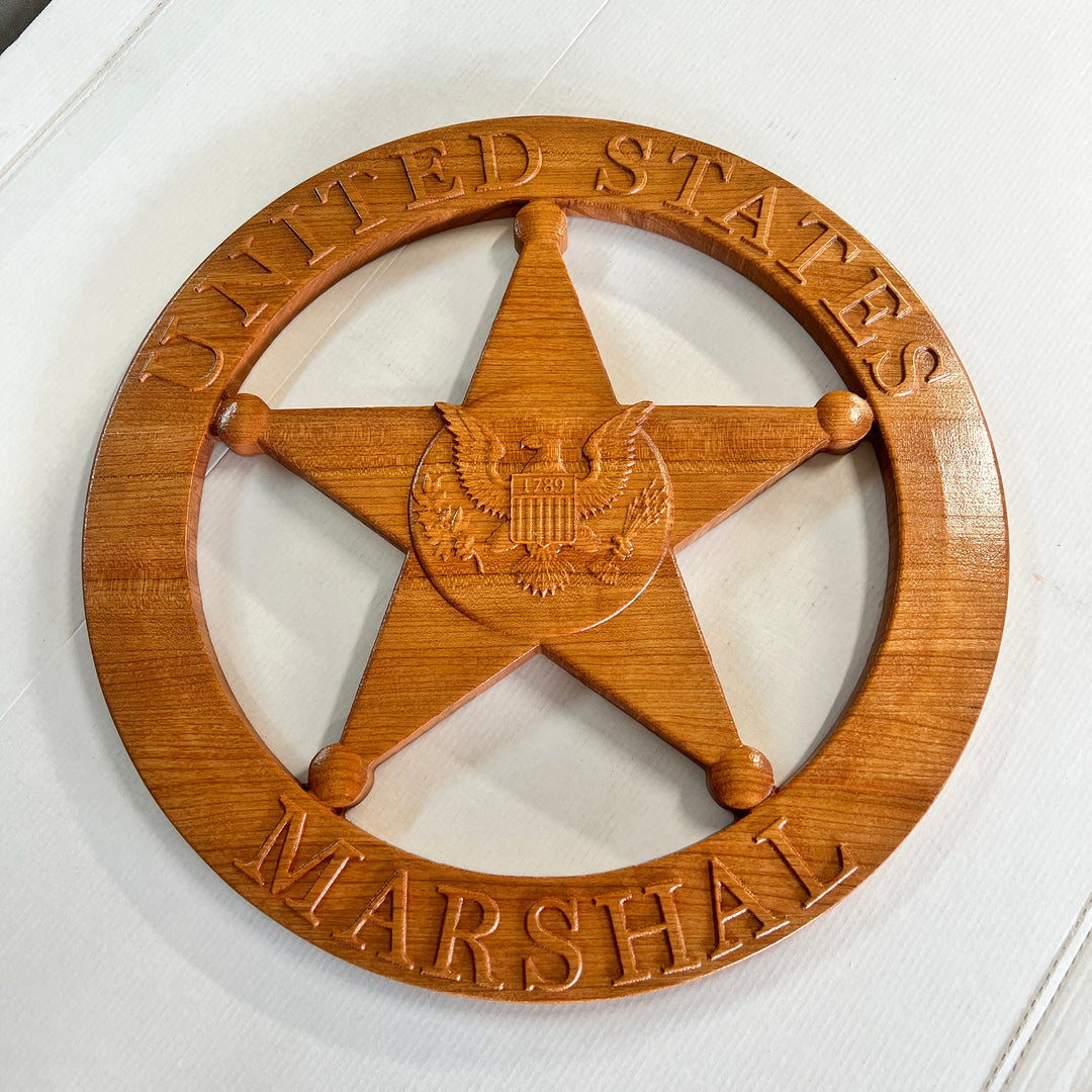 United States Marshal Service 3D Wooden Badge – With The Grain ...
