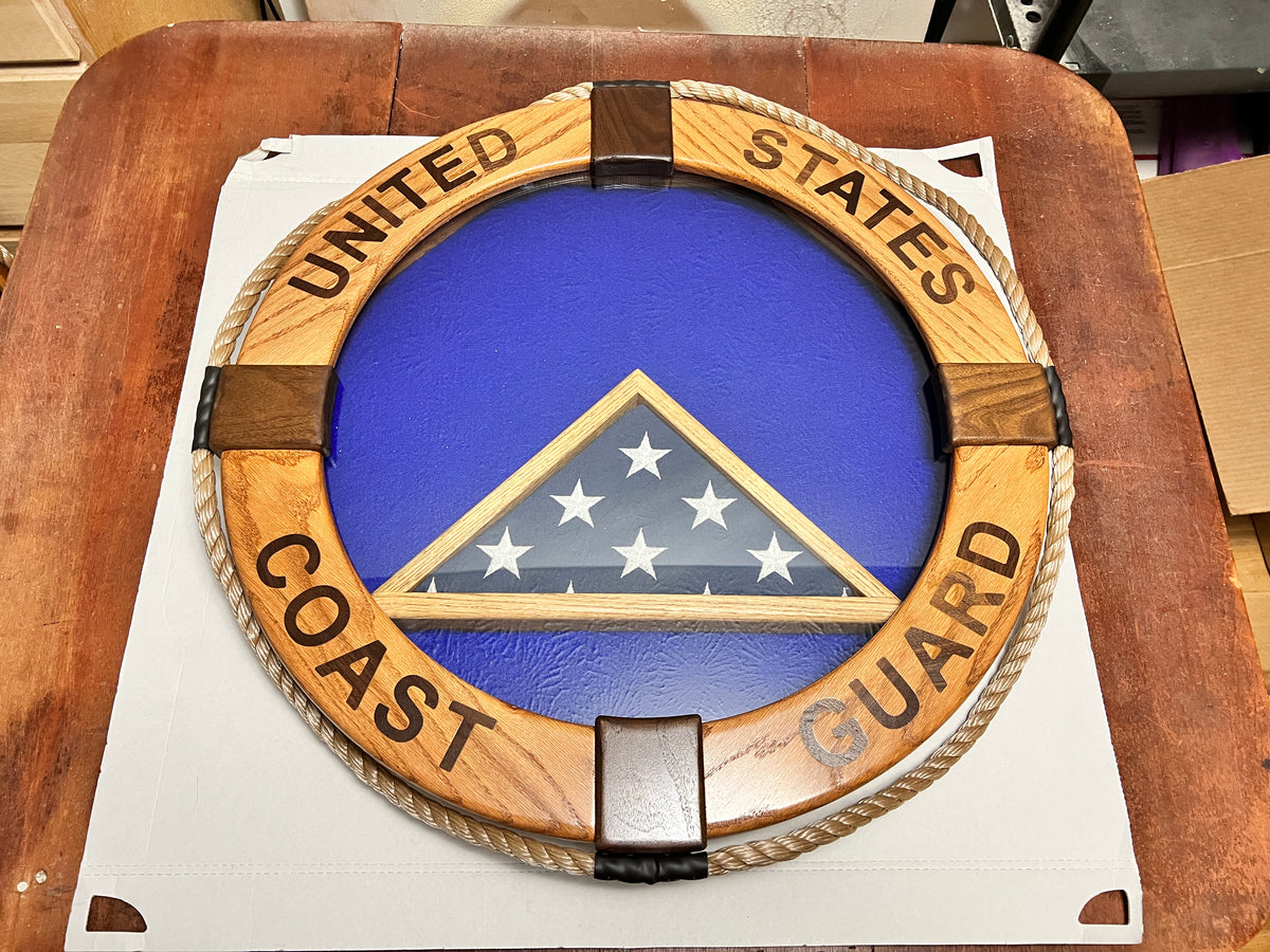 Coast Guard Life Ring Shadow Box, Standard. – With The Grain ...