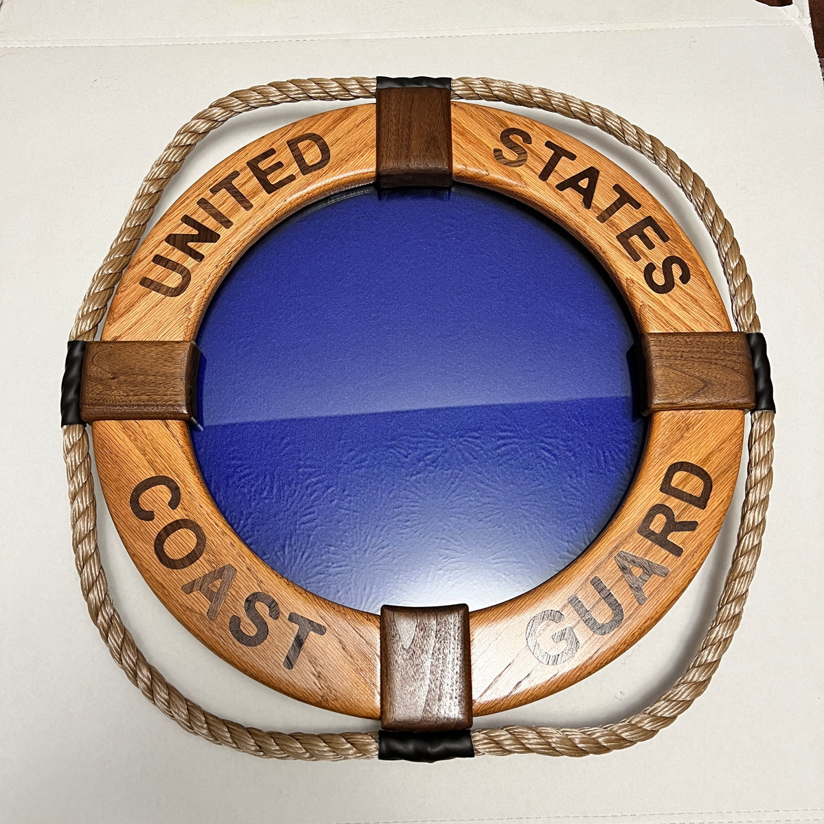 18" Coast Guard Life Ring Shadow Box, Standard. – With The Grain ...