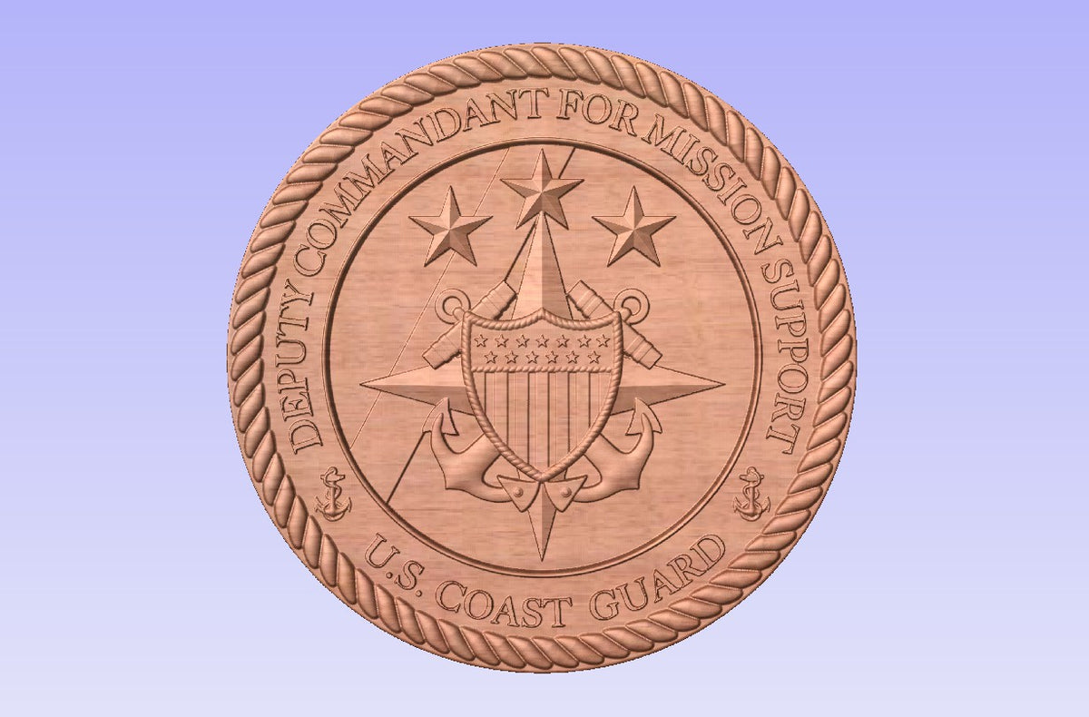 U.S. Coast Guard Deputy Commandant for Mission Support plaque DCMS ...