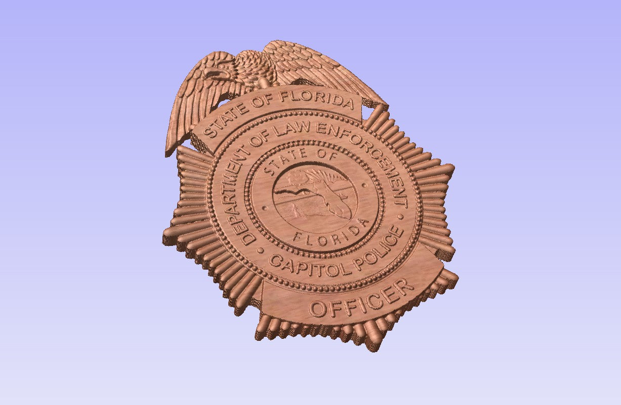Florida Department of Law Enforcement Badge FDLE, Capitol Police Versi ...