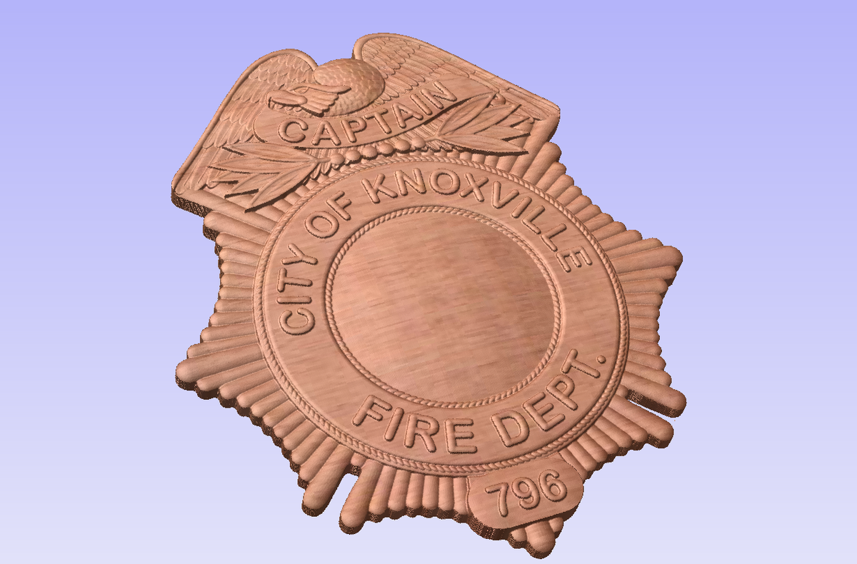 City of Knoxville Tennessee Fire Department Uniform Badge – With The ...
