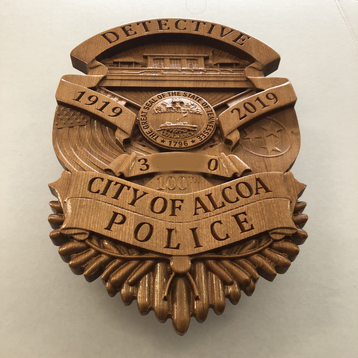 Alcoa Tennessee Police Department 100 Year Anniversary Badge – With The ...