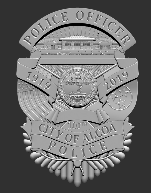 Alcoa Tennessee Police Department 100 Year Anniversary Badge – With The ...