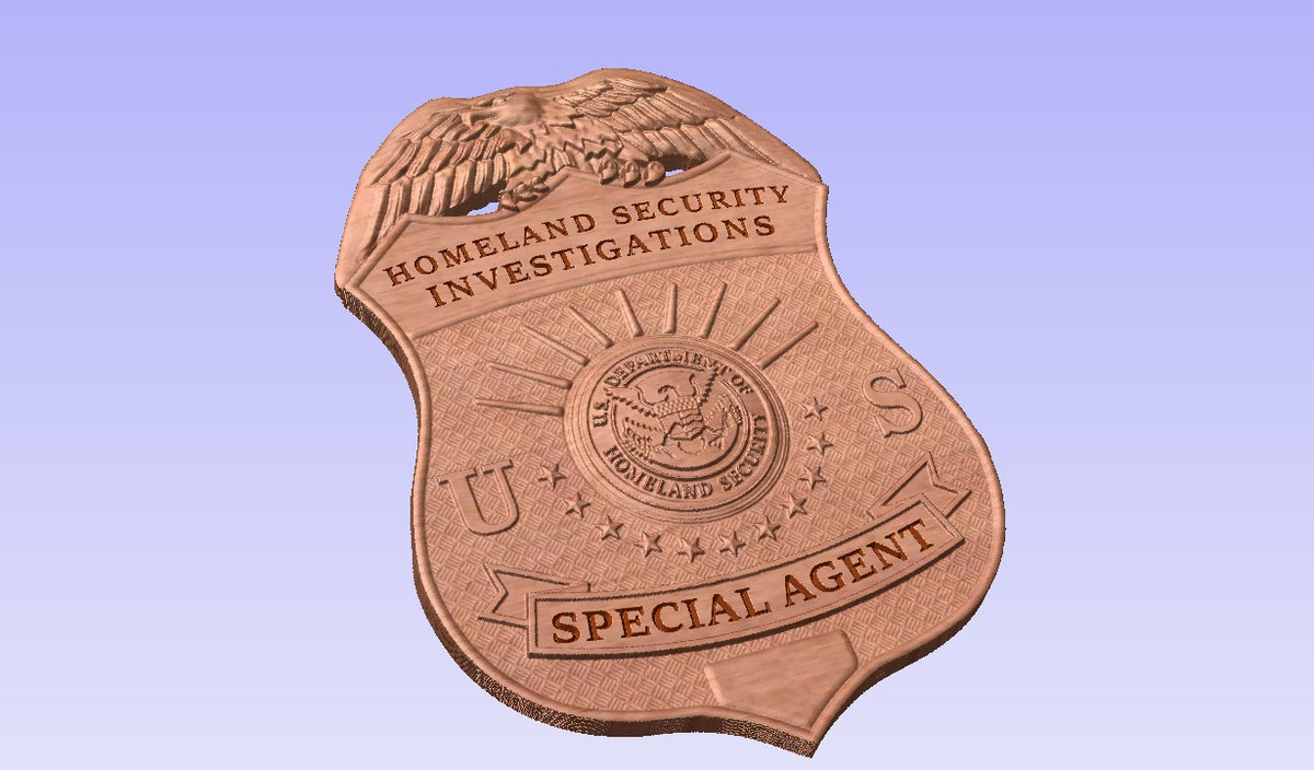 Department of Homeland Security Badge – With The Grain Woodworking CNC