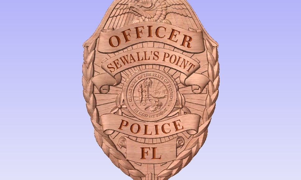 Sewall's Point Florida Police Department Badge – With The Grain ...